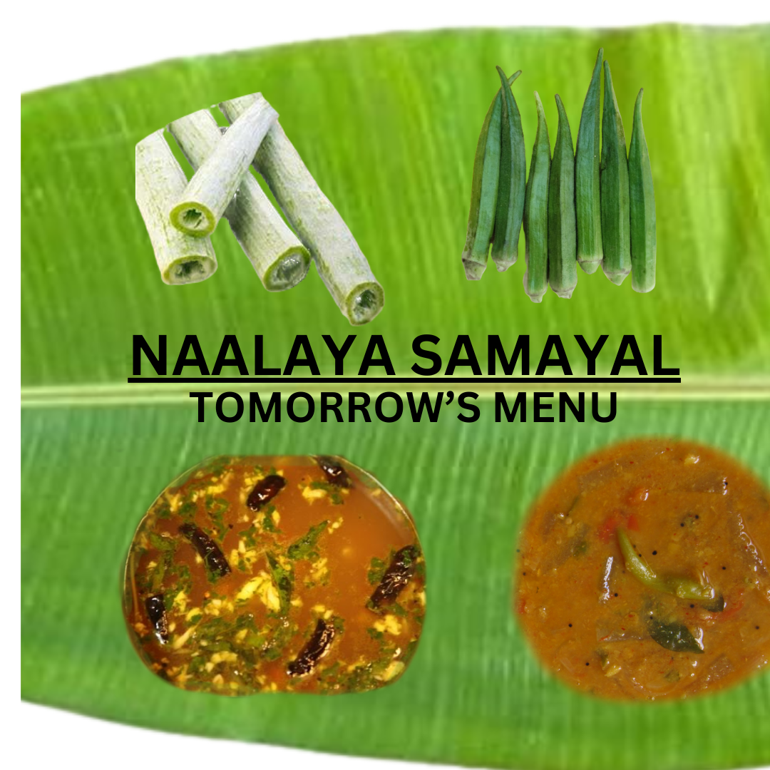 Veg Menu for Lunch - நாளைய சமையல் - Naalaya Samayal - நாளைய சமையல் ...